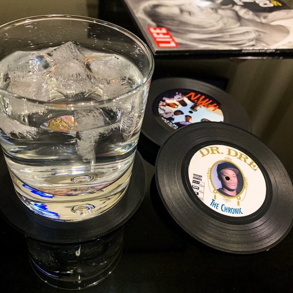 Hand Crafted | Accents | Custom Vintage Decor Music Album Coasters Hip ...